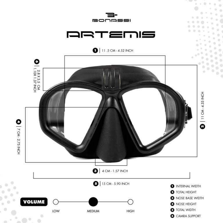 Artemis Diving Mask For GoPro | Bonassi US