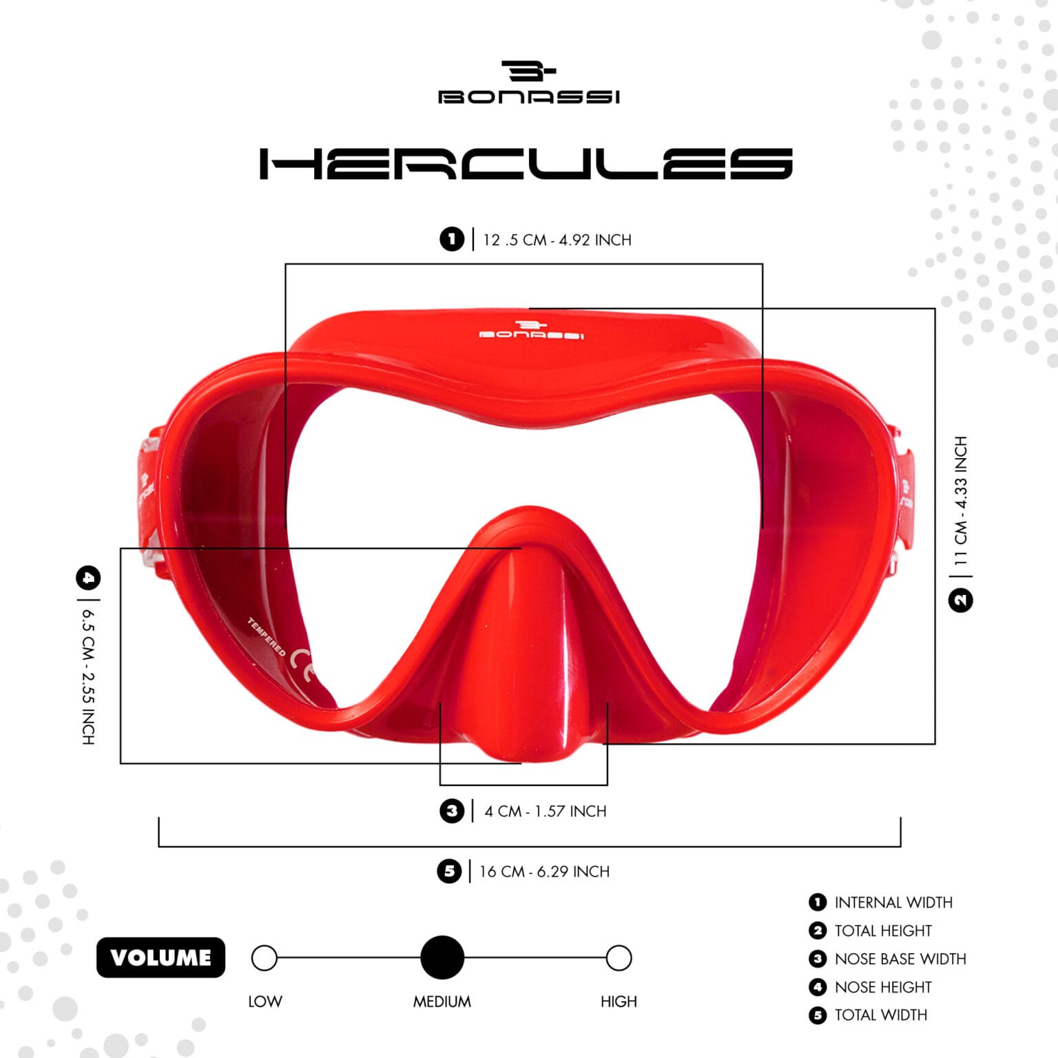 Hercules Diving Mask | Bonassi US